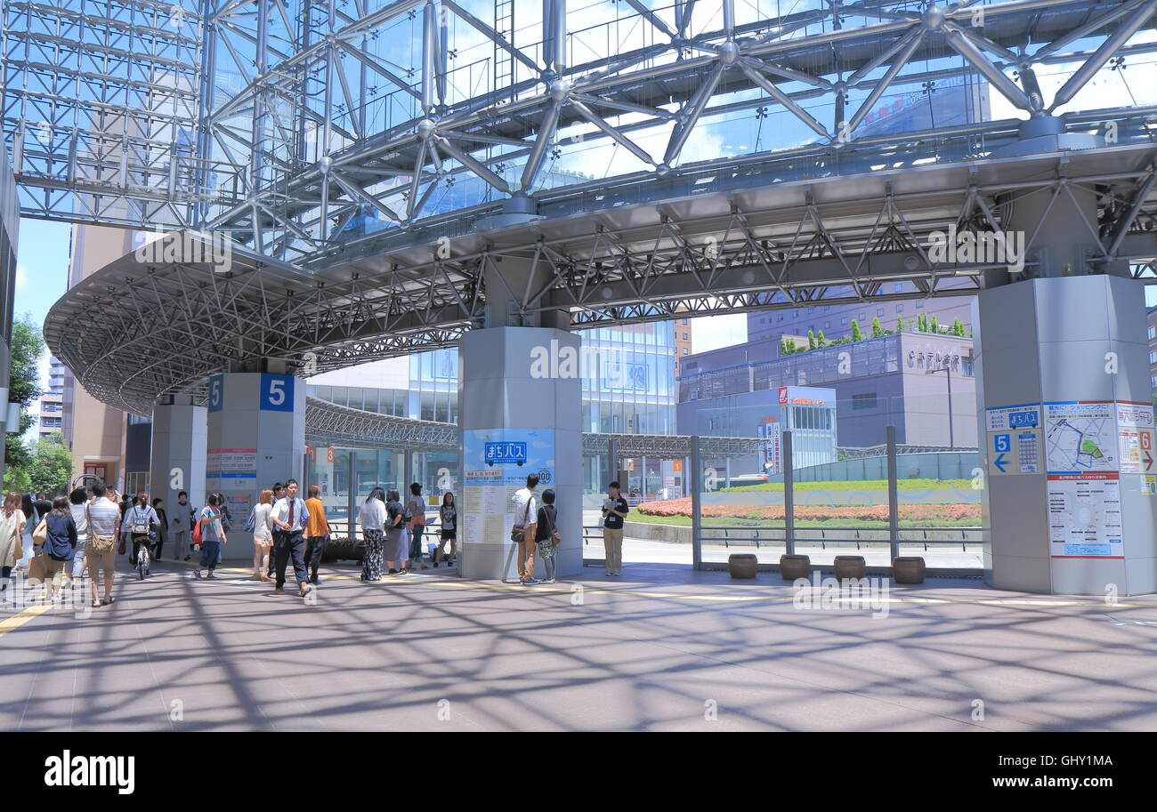 Kanazawa Station bus terminal in Kanazawa Japan Stock Photo - Alamy