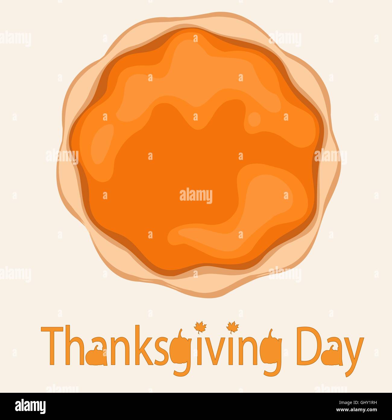 Pumpkin pie for Thanksgiving Day Stock Vector Image & Art - Alamy