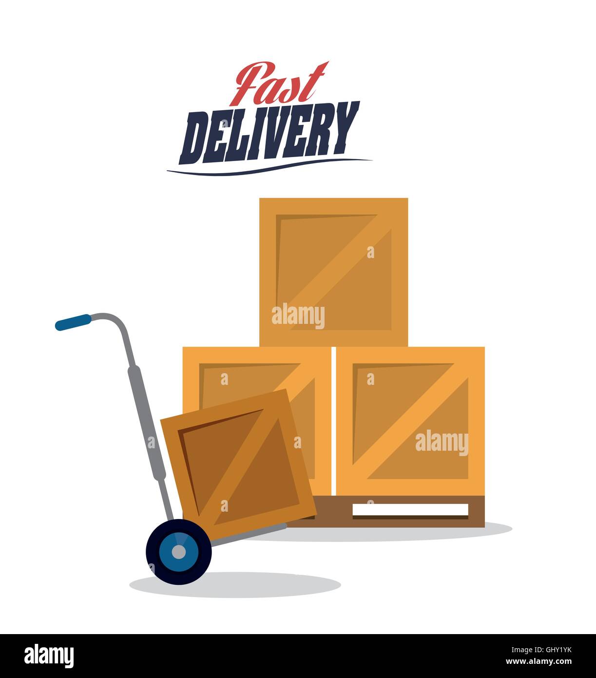 cart box package delivery icon Stock Vector Image & Art - Alamy