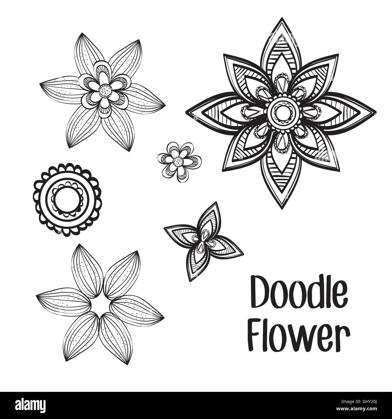 Flat illustration about Doodle design Stock Vector Image & Art - Alamy