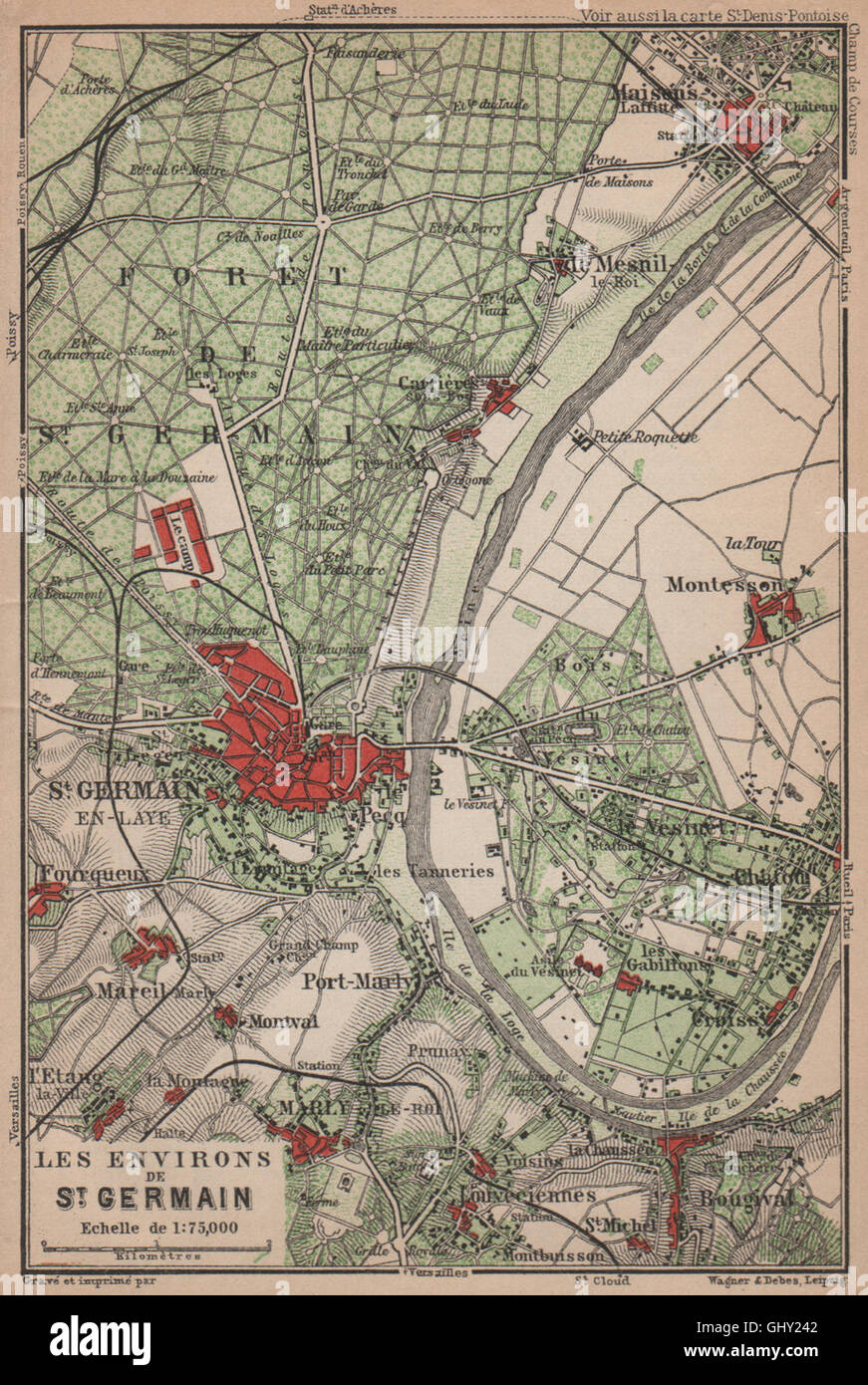 ST-GERMAIN-EN-LAYE & environs. Marly-le-Roi Forêt Vesinet. Yvelines ...