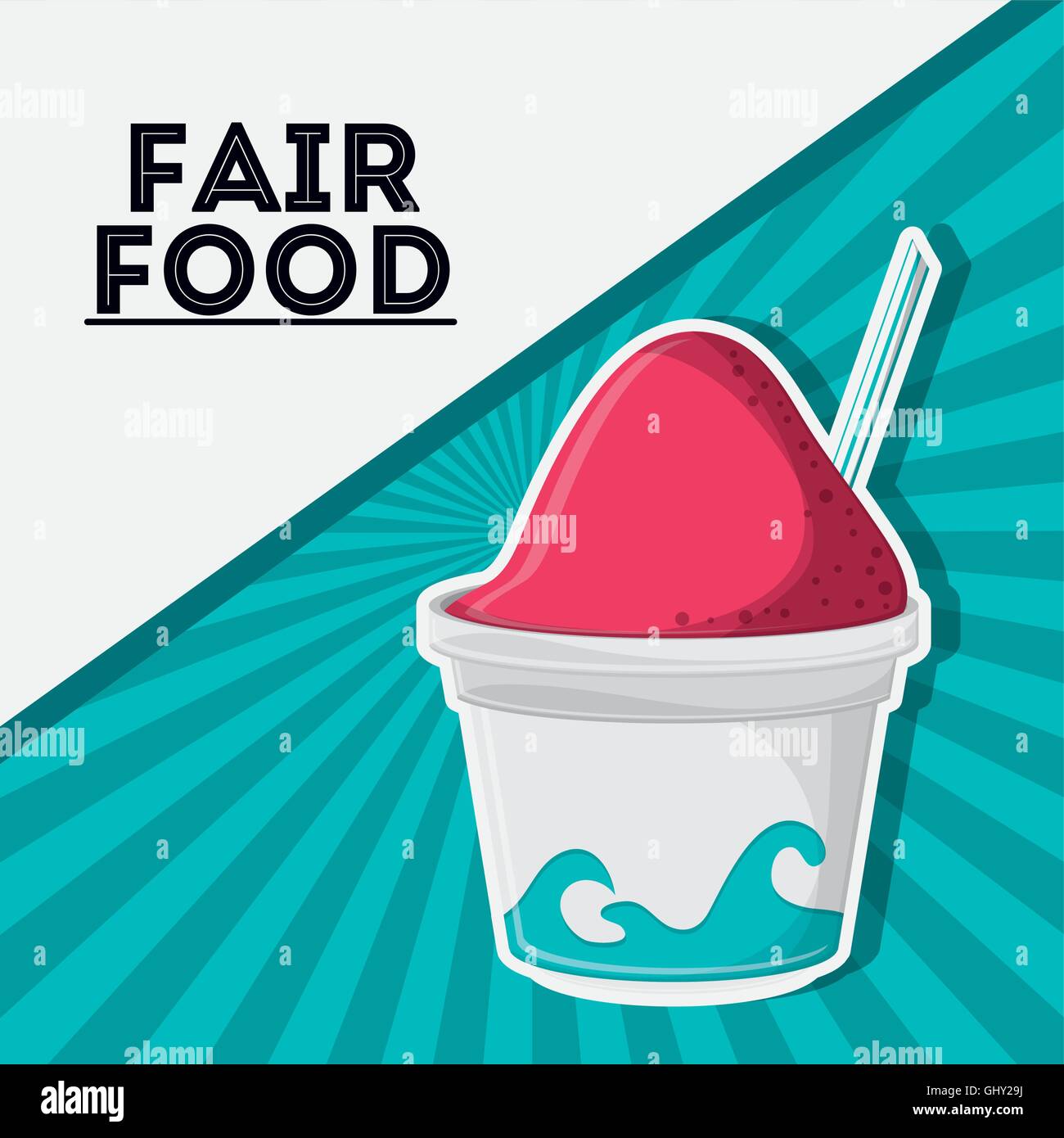 ice cream fair food snack carnival icon Stock Vector Image & Art - Alamy