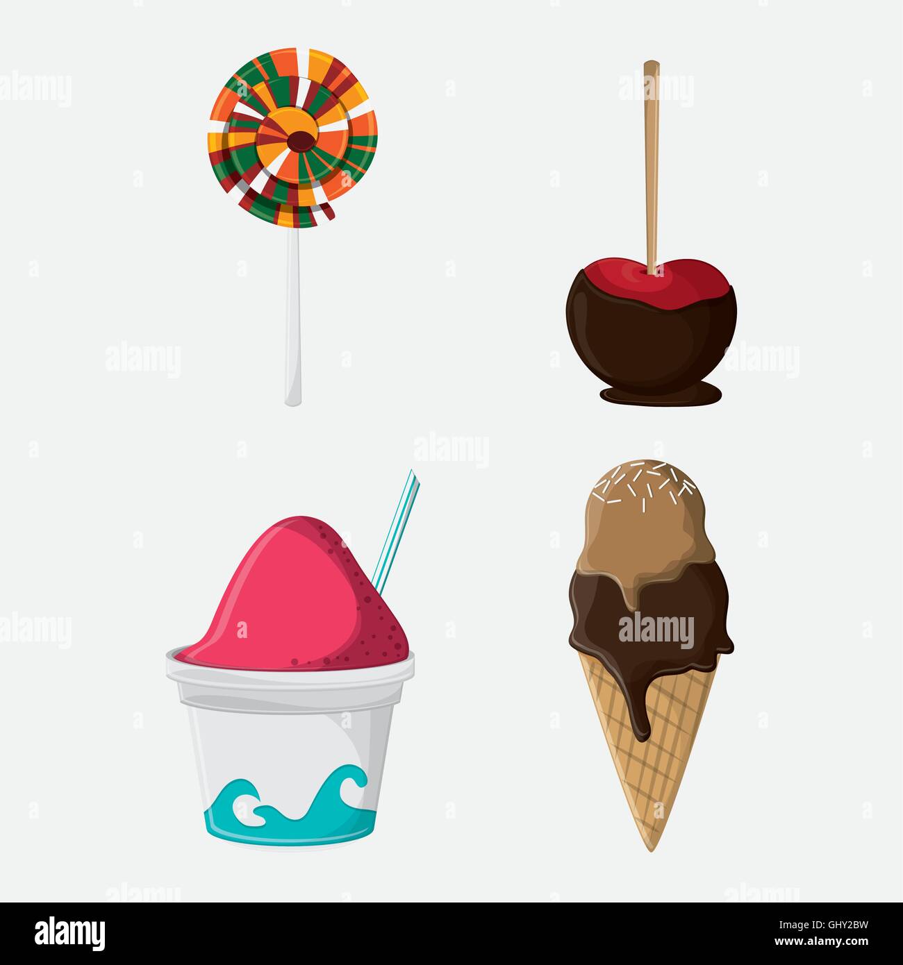 fair food snack carnival icon Stock Vector Image & Art - Alamy