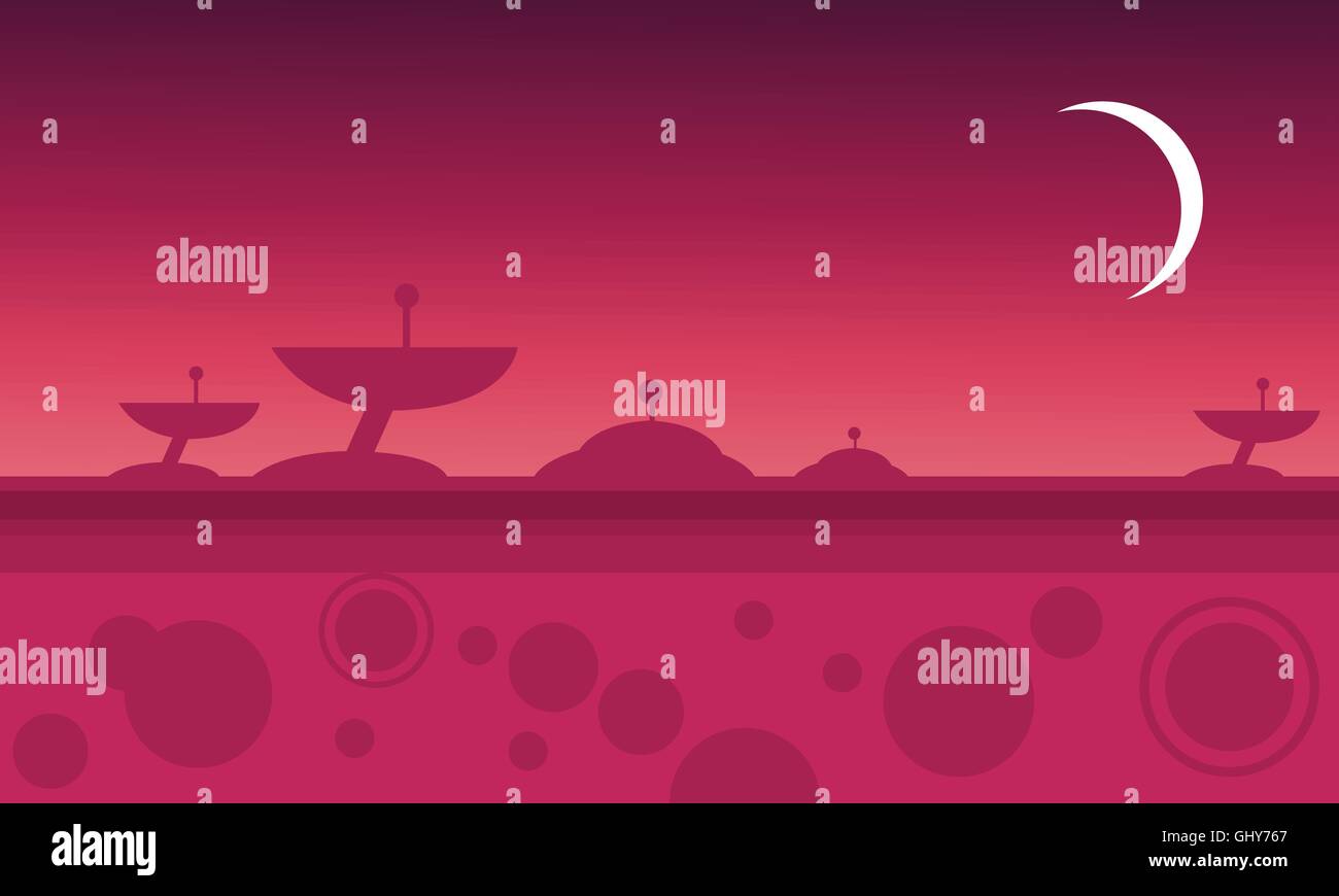 Alien panorama Stock Vector Images - Alamy