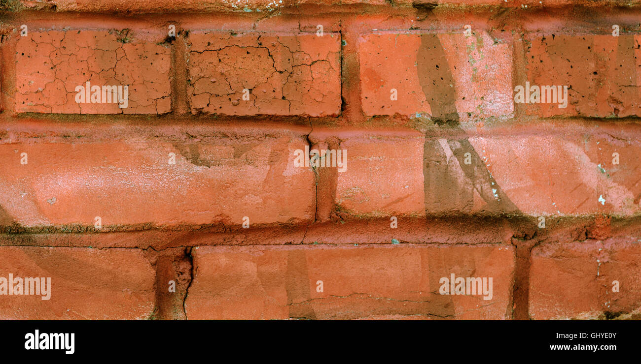 An old brick wall with signs of aging Stock Photo - Alamy