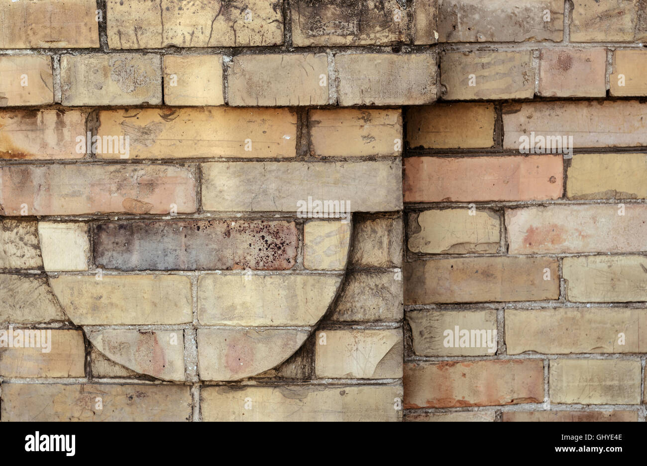 An old brick wall with signs of aging Stock Photo - Alamy