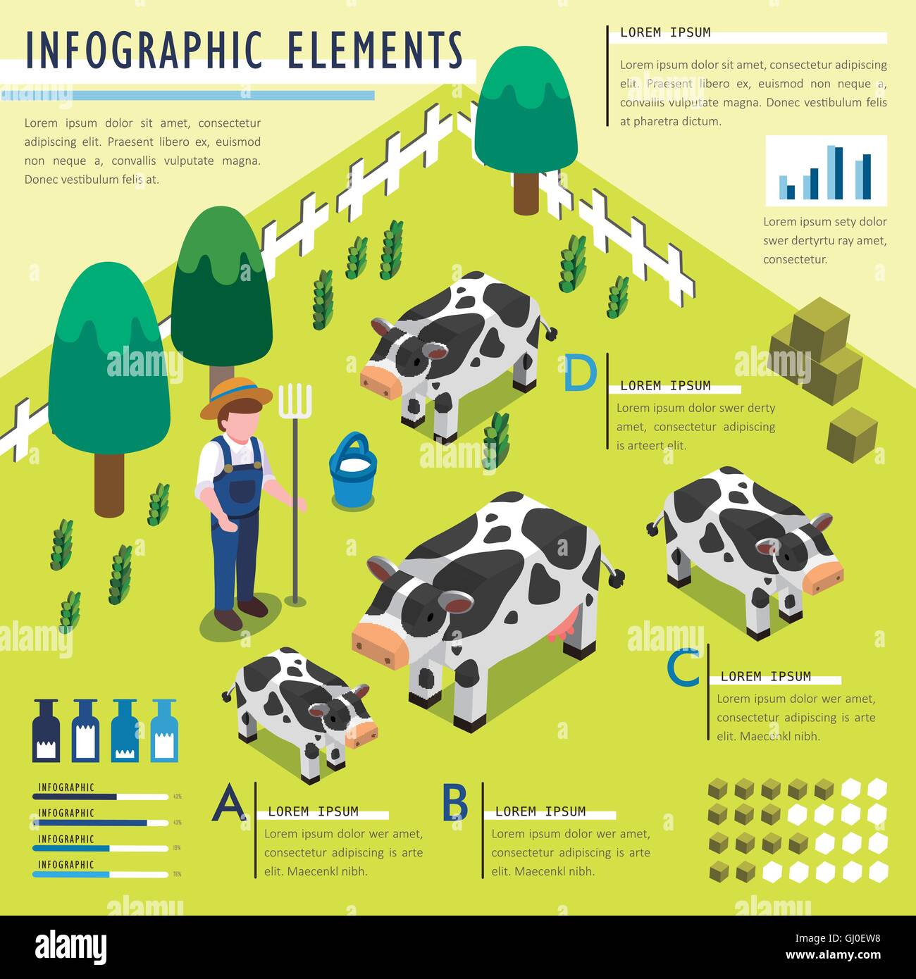 Plants for cattle feed Stock Vector Images - Alamy
