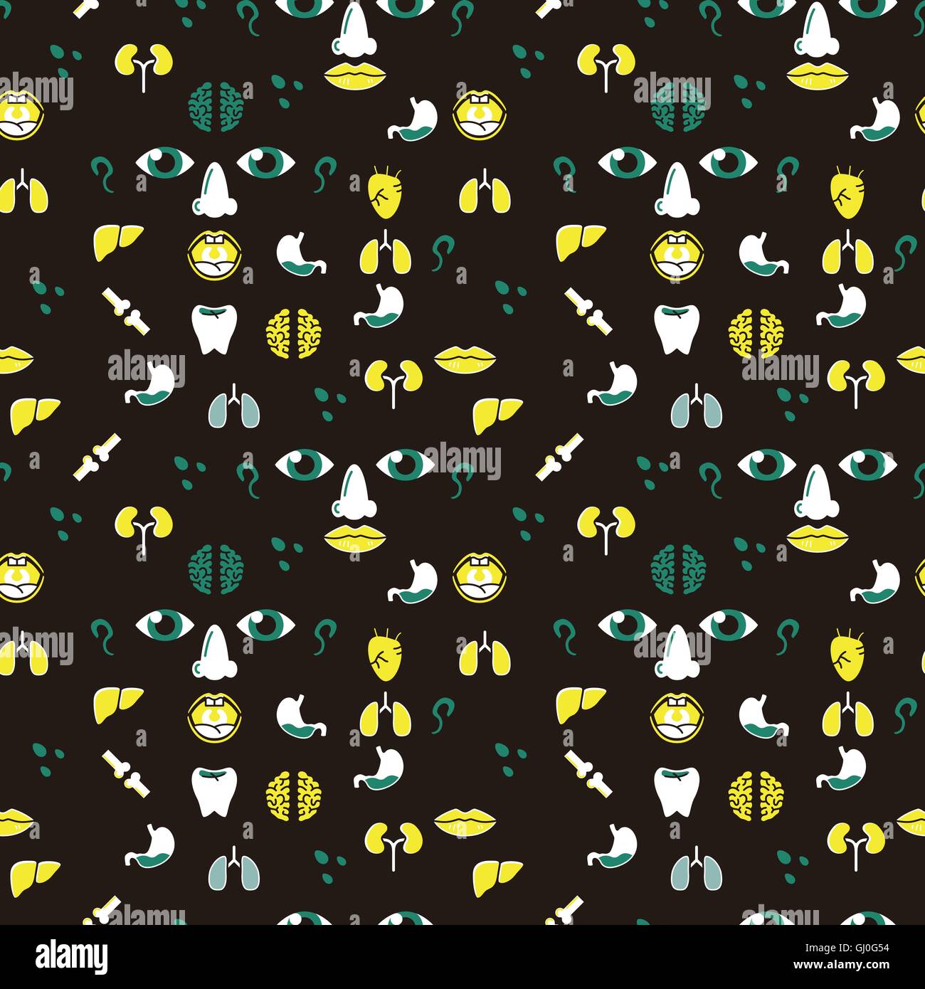 Human organs pattern hi-res stock photography and images - Alamy