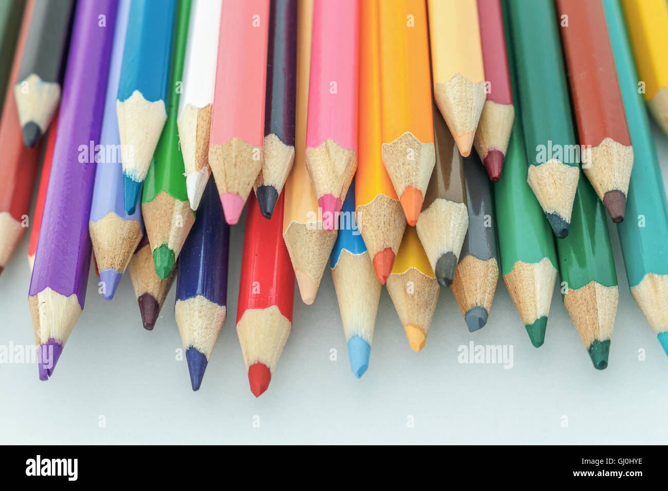Colorful Multi-Color Of Pencil Stock Photo - Alamy