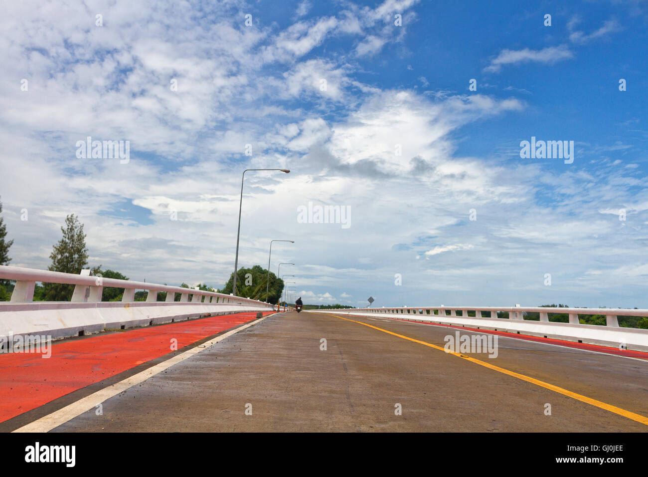 Street And Bike Lane Stock Photo - Alamy