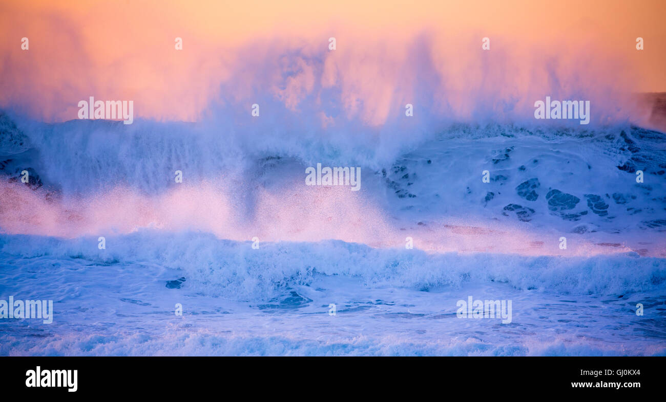 waves on the Reykjanes Peninsula, Iceland Stock Photo - Alamy
