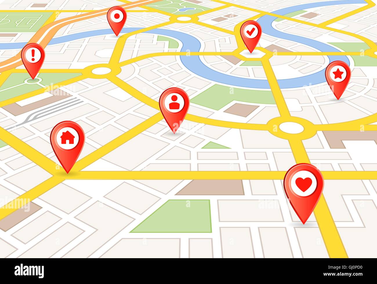 Infographic map markers hi-res stock photography and images - Alamy