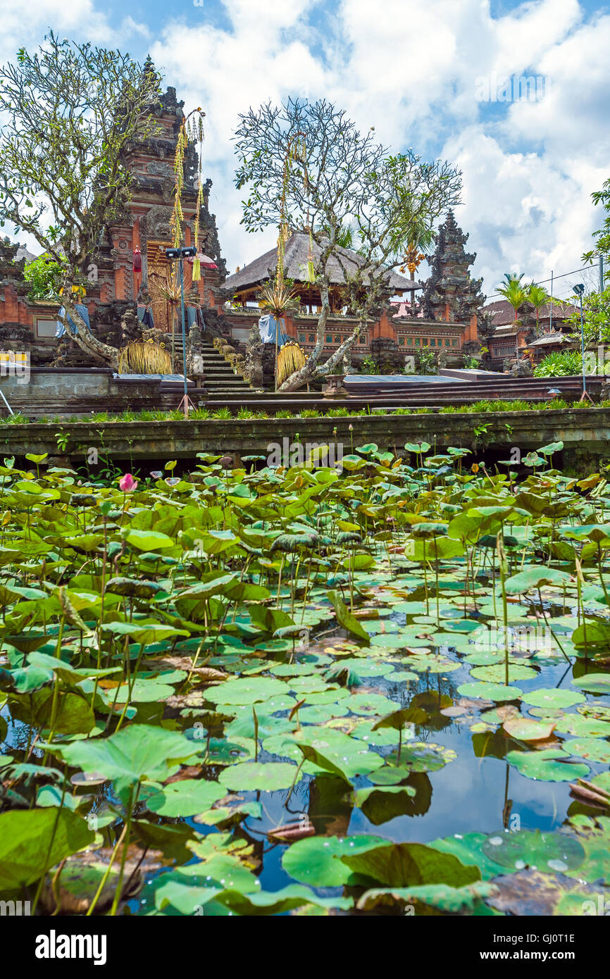 Lotus Temple with Pond, Ubud, Bali, Indonesia Stock Photo - Alamy