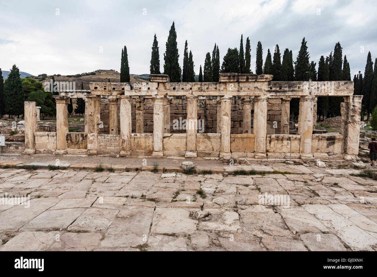 Hierapolis Pamukkale Ruins Turkey Stock Photo - Alamy