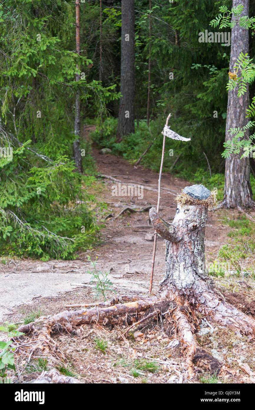 The forest of the old made of pine tree stump Stock Photo - Alamy