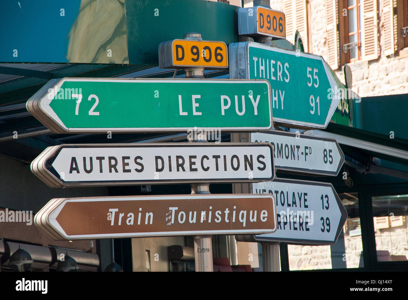Traffic sign direction distance hi-res stock photography and images - Alamy