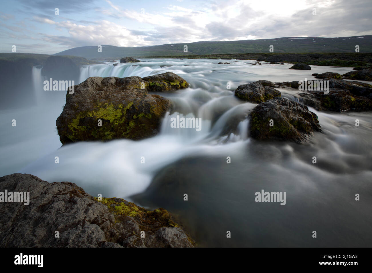 Godafoss Waterfall Iceland Stock Photo - Alamy