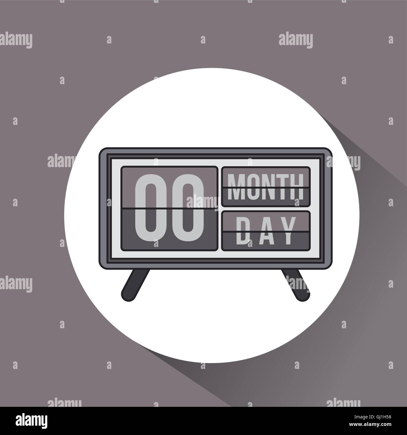 digital calendar date icon Stock Vector Image & Art - Alamy