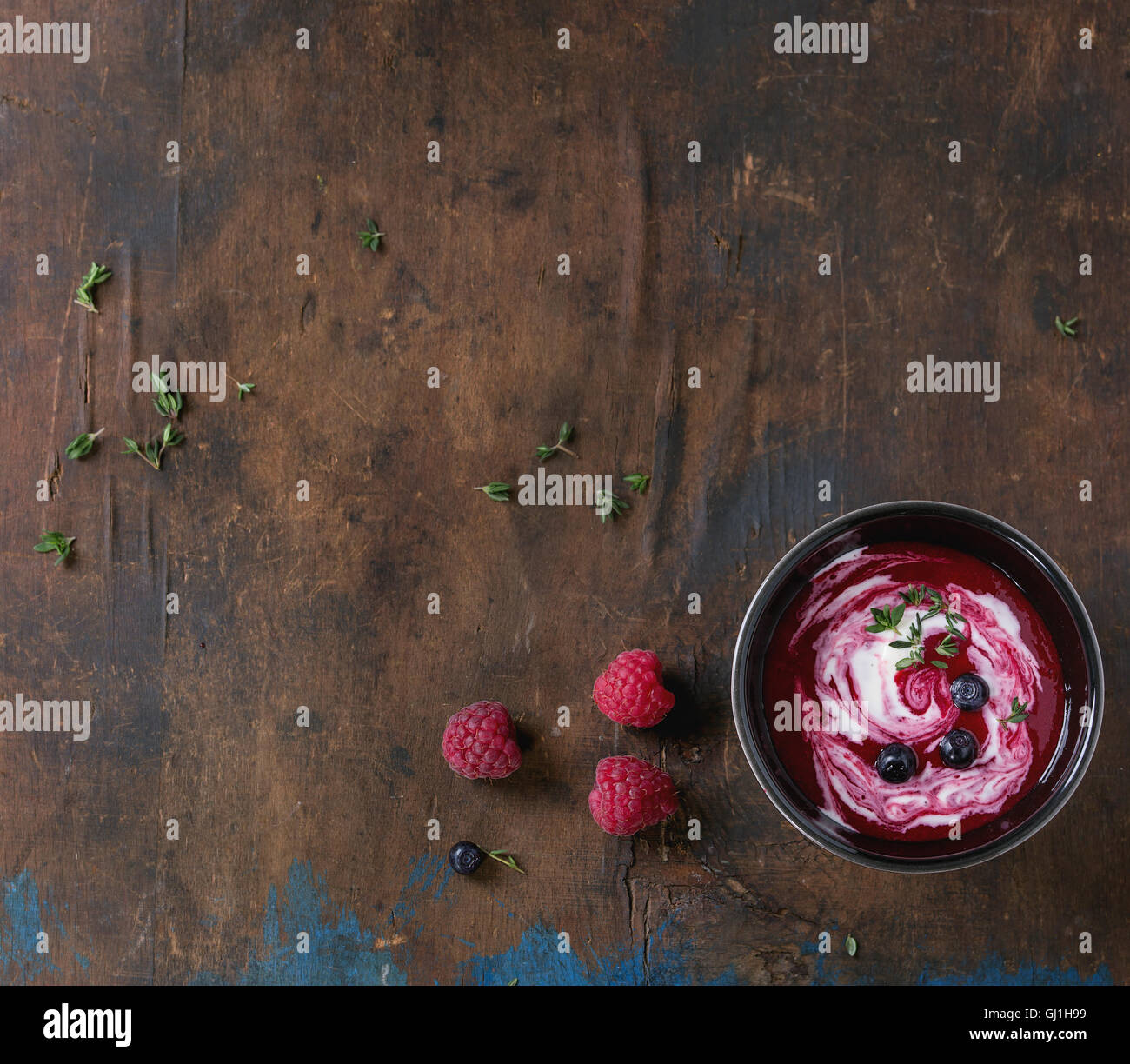 Dessert berry soup Stock Photo - Alamy