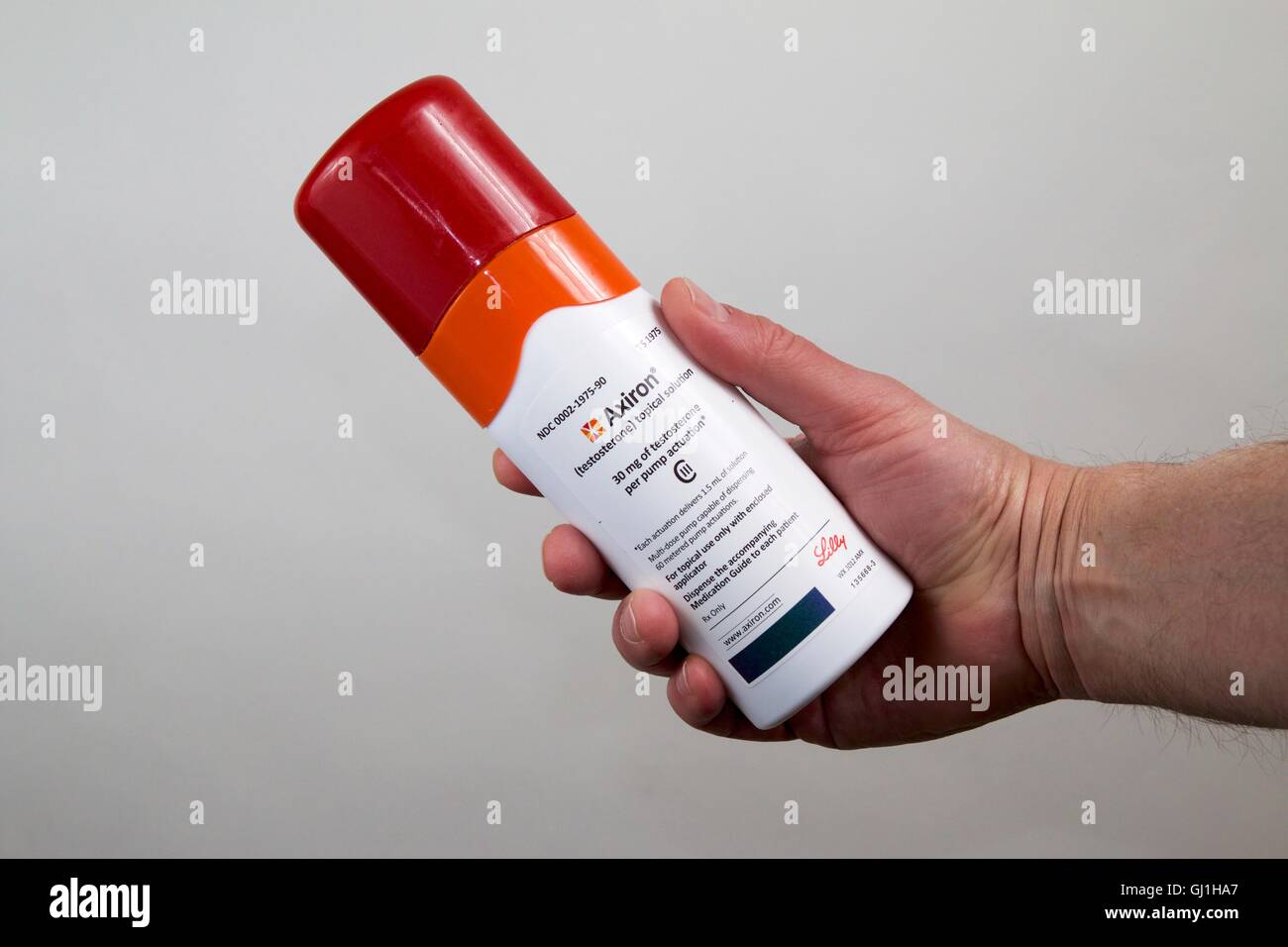 Axiron topical testosterone supplement Stock Photo - Alamy