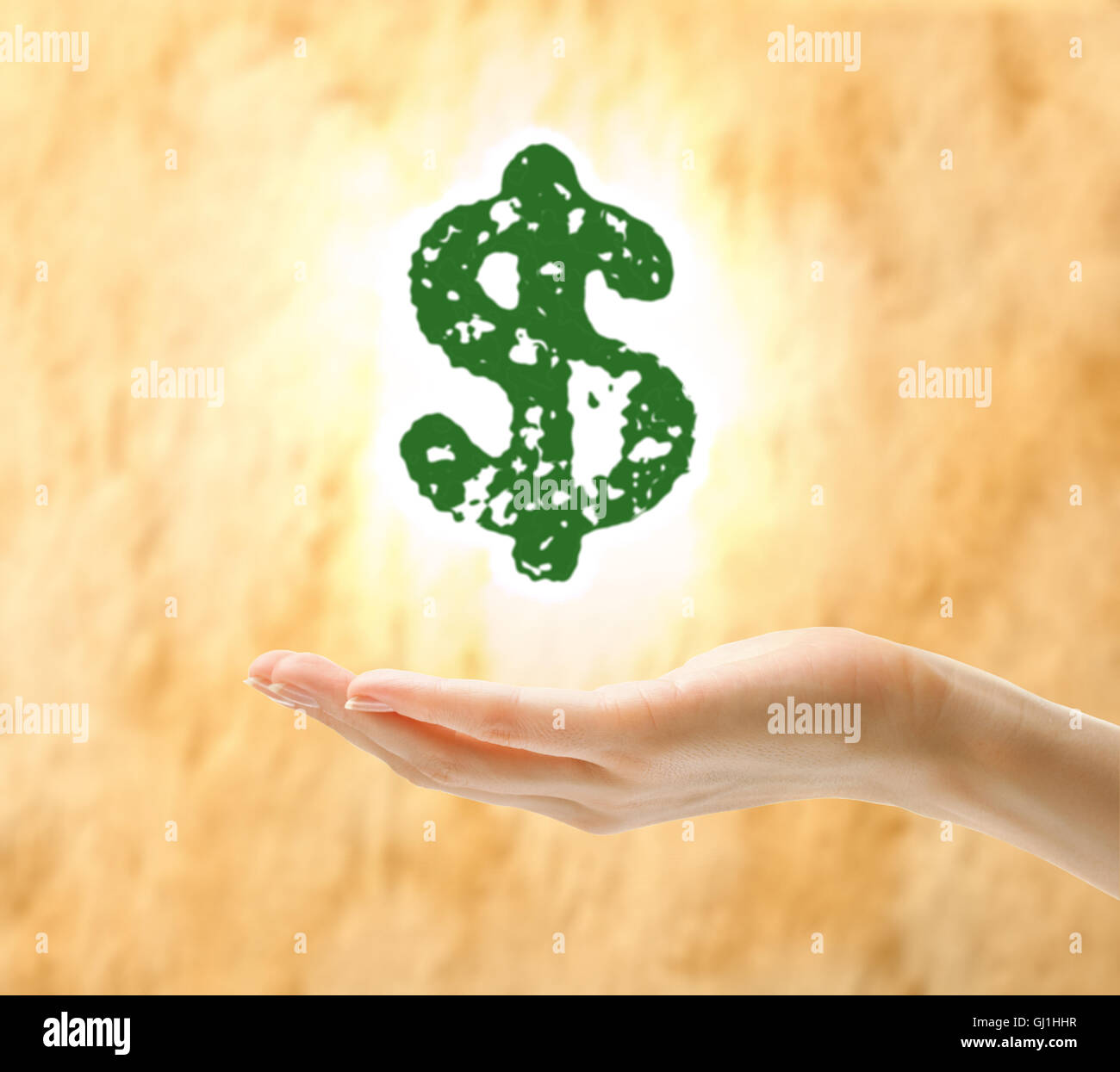 Hand holding dollar sign hi-res stock photography and images - Alamy