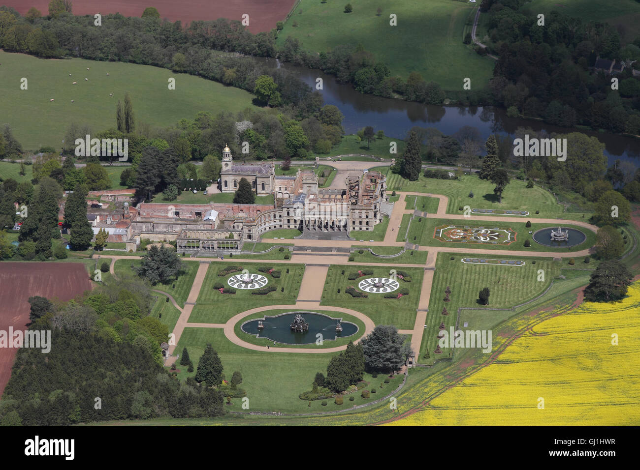 Witley court parterre hi-res stock photography and images - Alamy