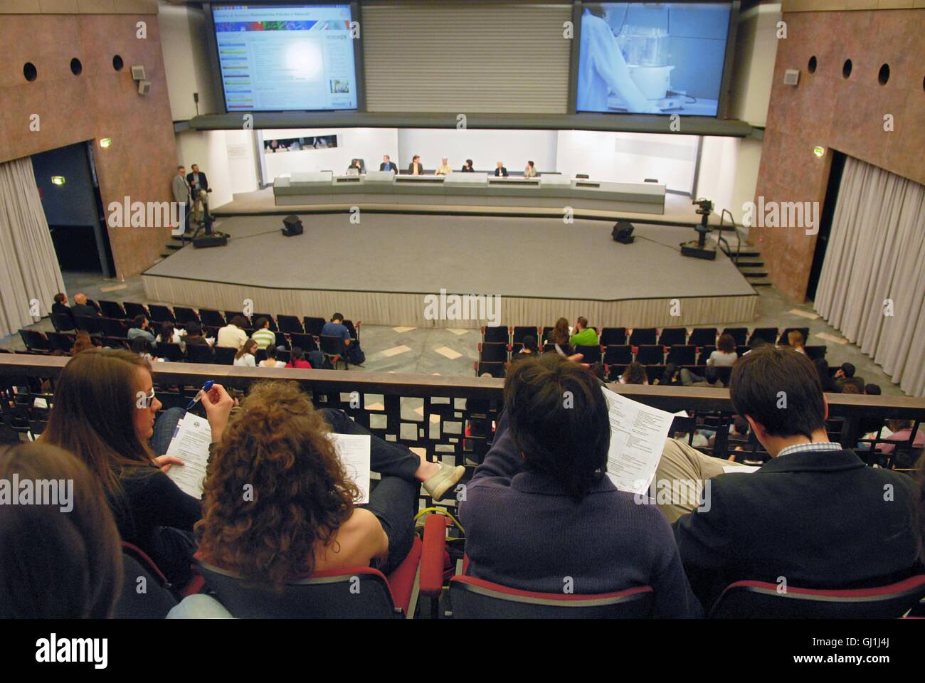 State University in Milan (Italy), the Great Hall Stock Photo - Alamy