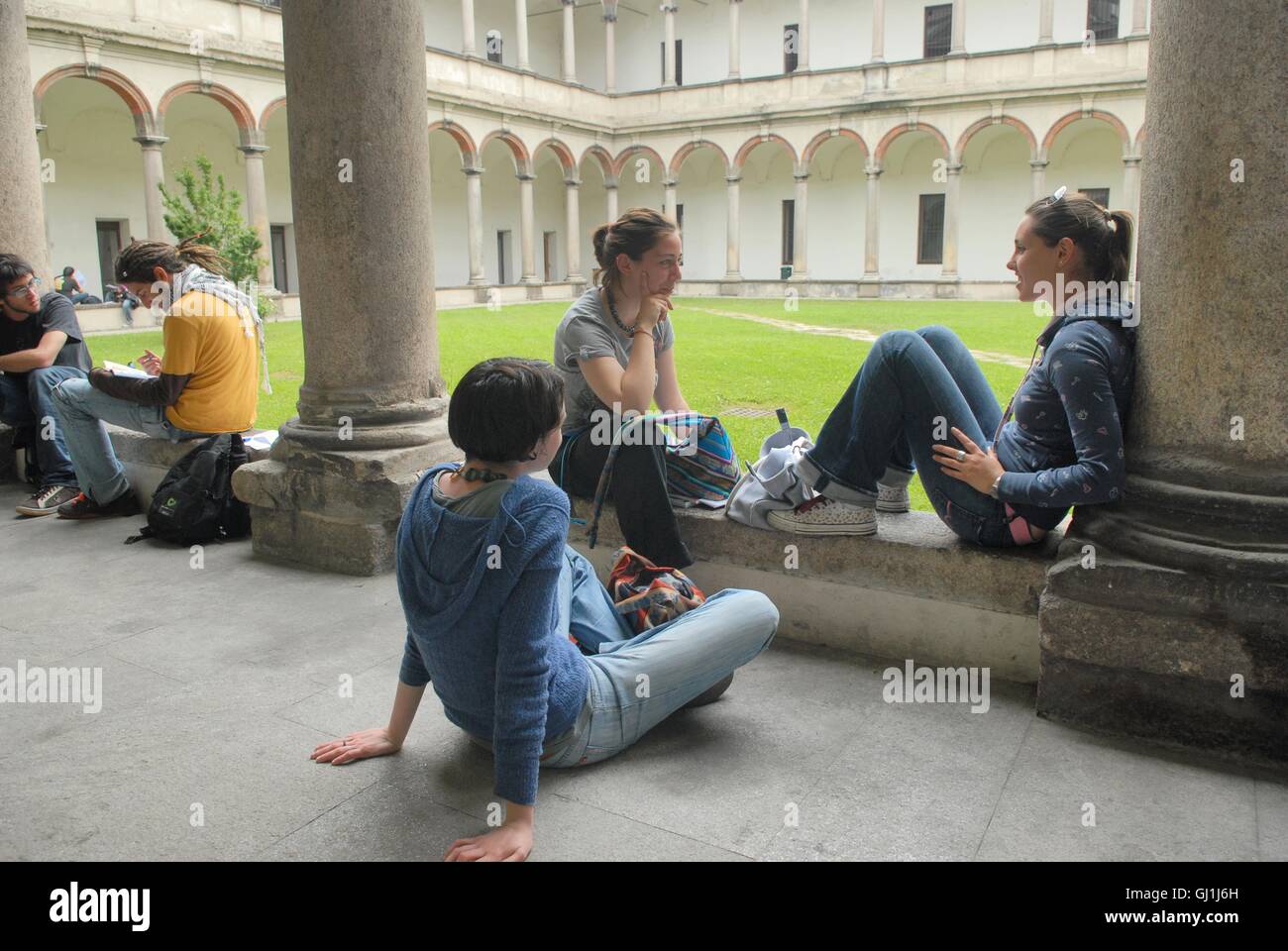 State University in Milan (Italy Stock Photo - Alamy