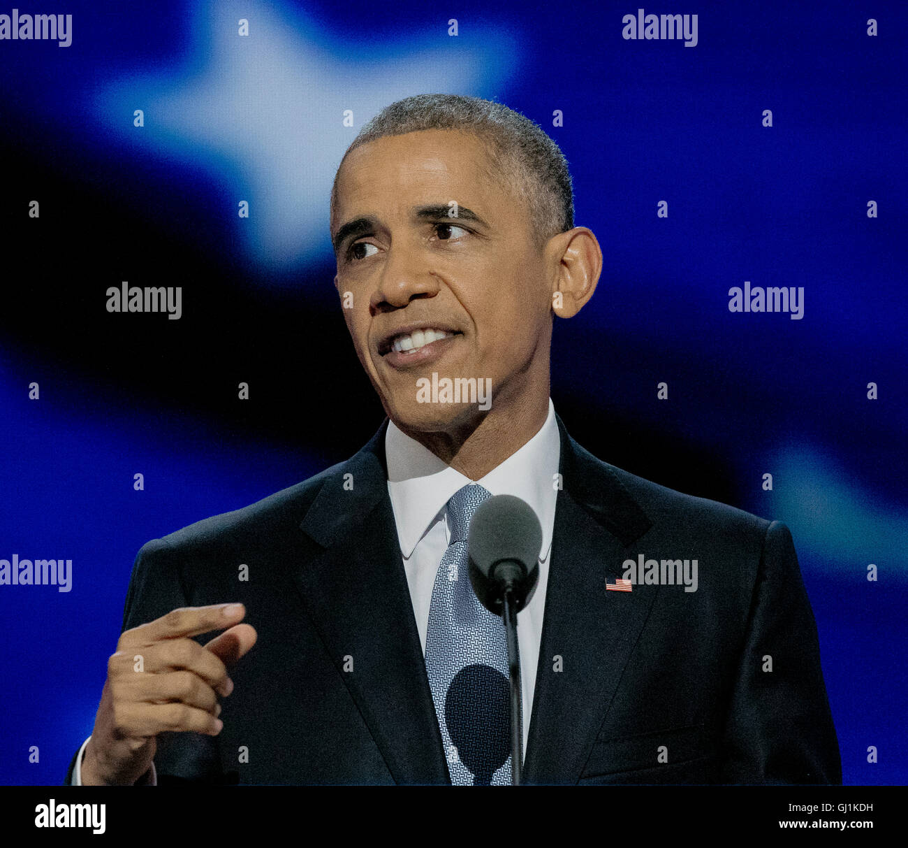 Philadelphia, Pennsylvania, USA,27th July, 2016 President Barak Obama ...