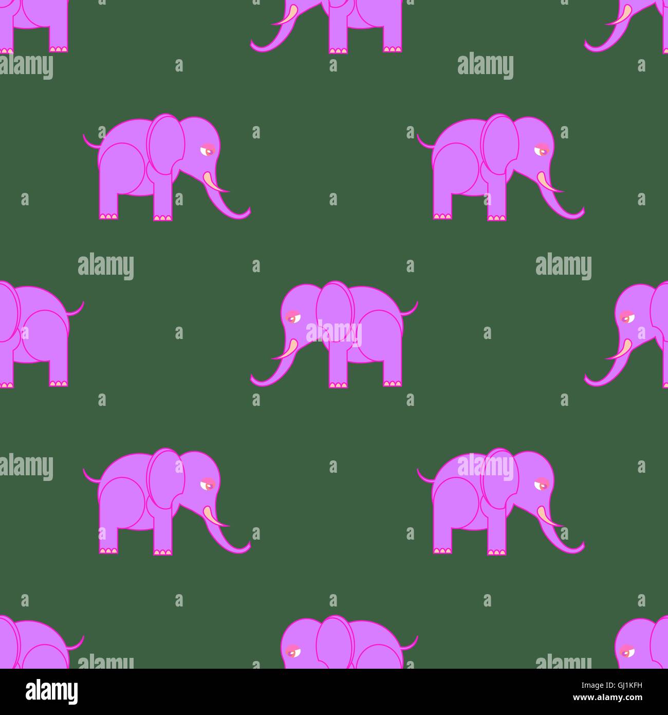 Pink Elephant Seamless Pattern Stock Vector Image & Art - Alamy
