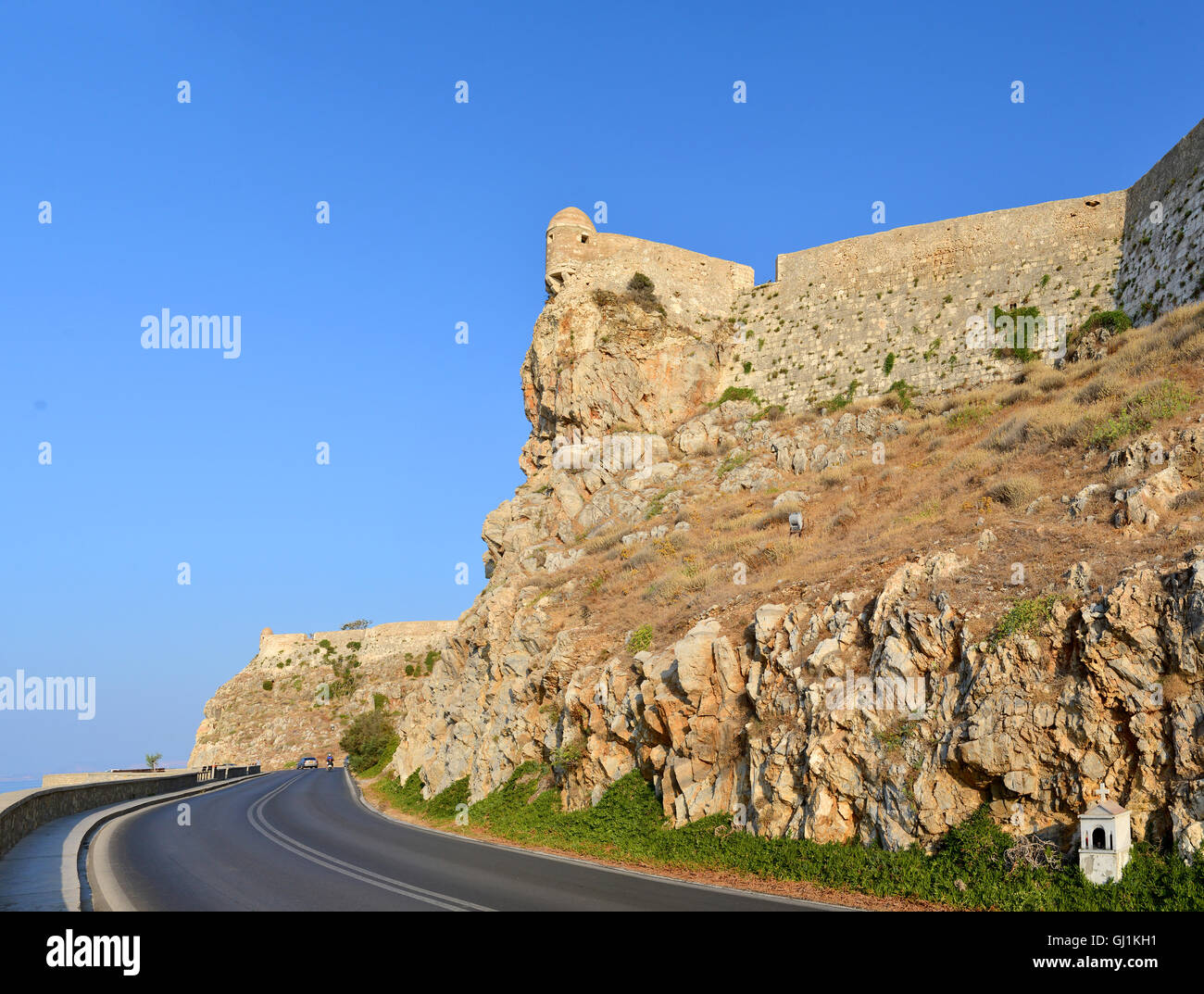 Rethymno city Greece Fortezza fortress landmark architecture Stock ...