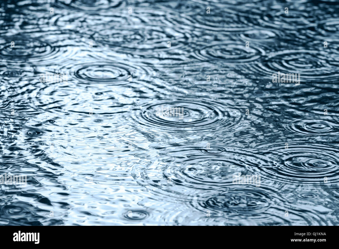 Raindrop ripples puddle pattern hi-res stock photography and images - Alamy