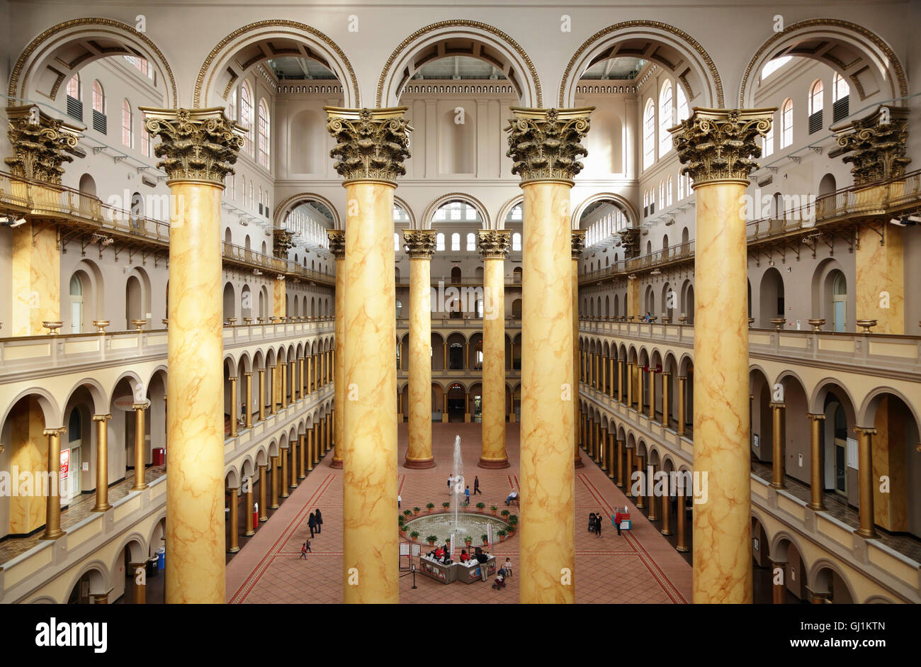 The Great Hall, National Building Museum, Washington, DC, USA Stock ...