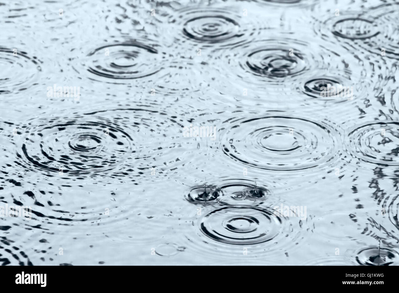 Raindrop ripples puddle pattern hi-res stock photography and images - Alamy