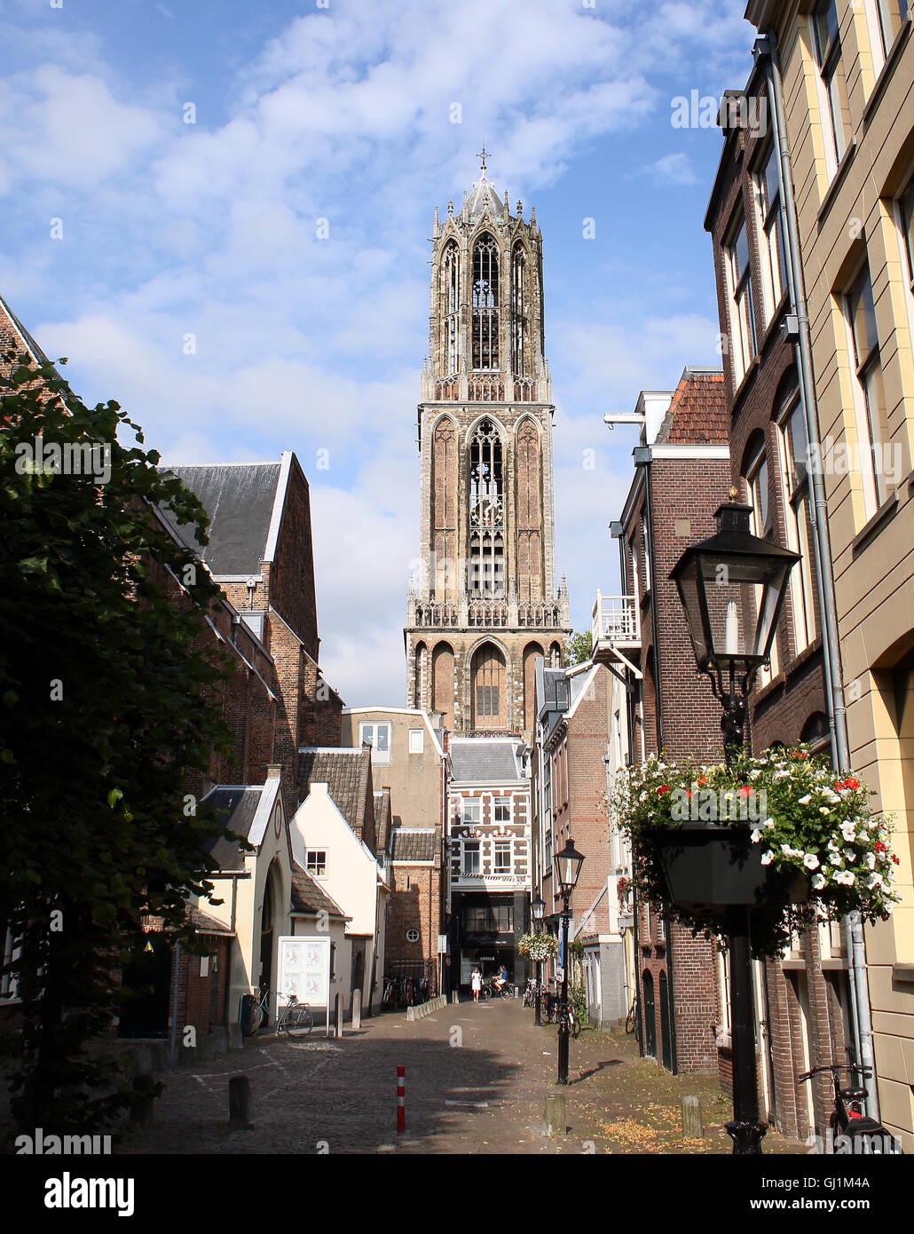 The iconic 112m high Dom tower (Domtoren) in Utrecht, The Netherlands ...