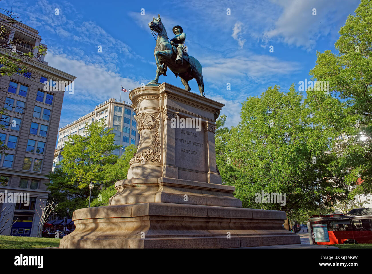 Statue general winfield scott hi-res stock photography and images - Alamy