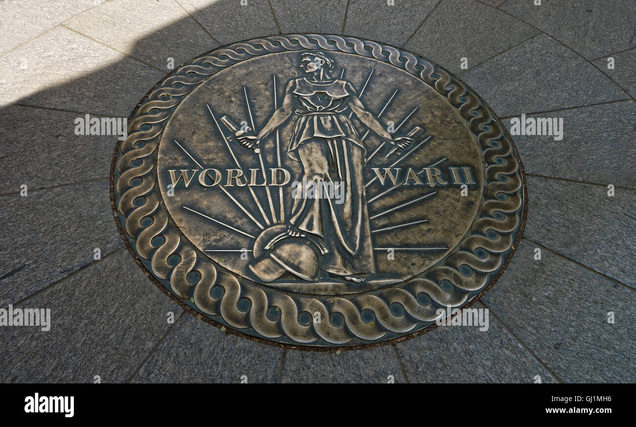 Symbol of the WWII located in the National World War II Memorial in ...