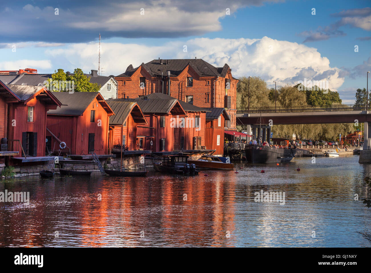Porvoo - wooden town listed on the unesco list, Finland, Europe. Wooden ...