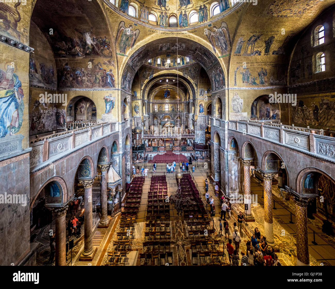 San marco basilica interior hi-res stock photography and images - Alamy