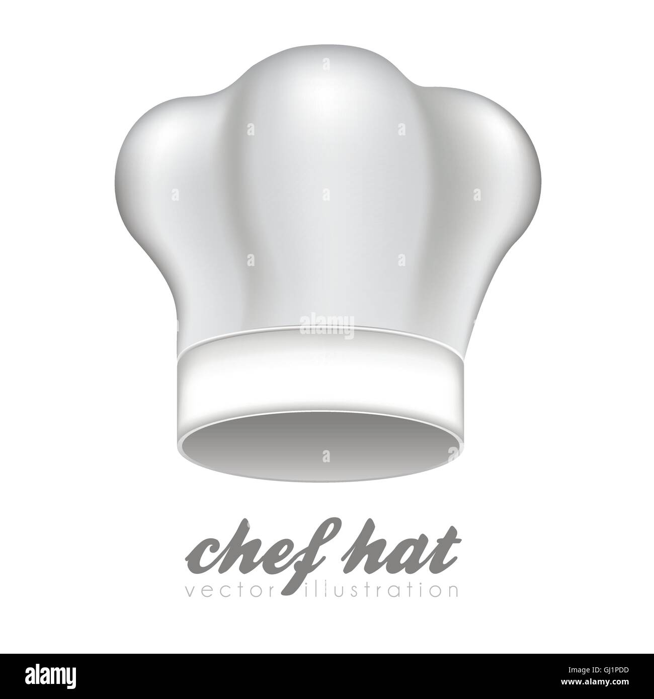 illustration of a white chefs hat vector illustration Stock Vector ...