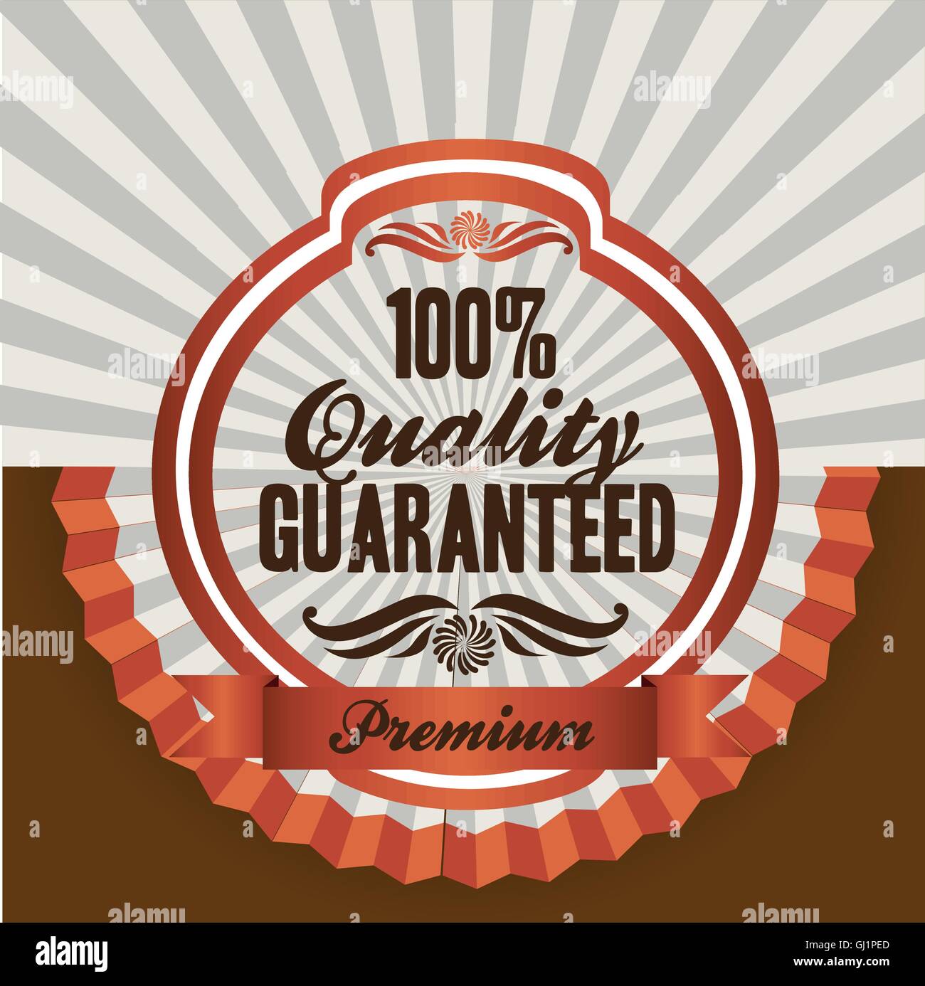 vintage label illustrations in warm colors vector illustration Stock ...