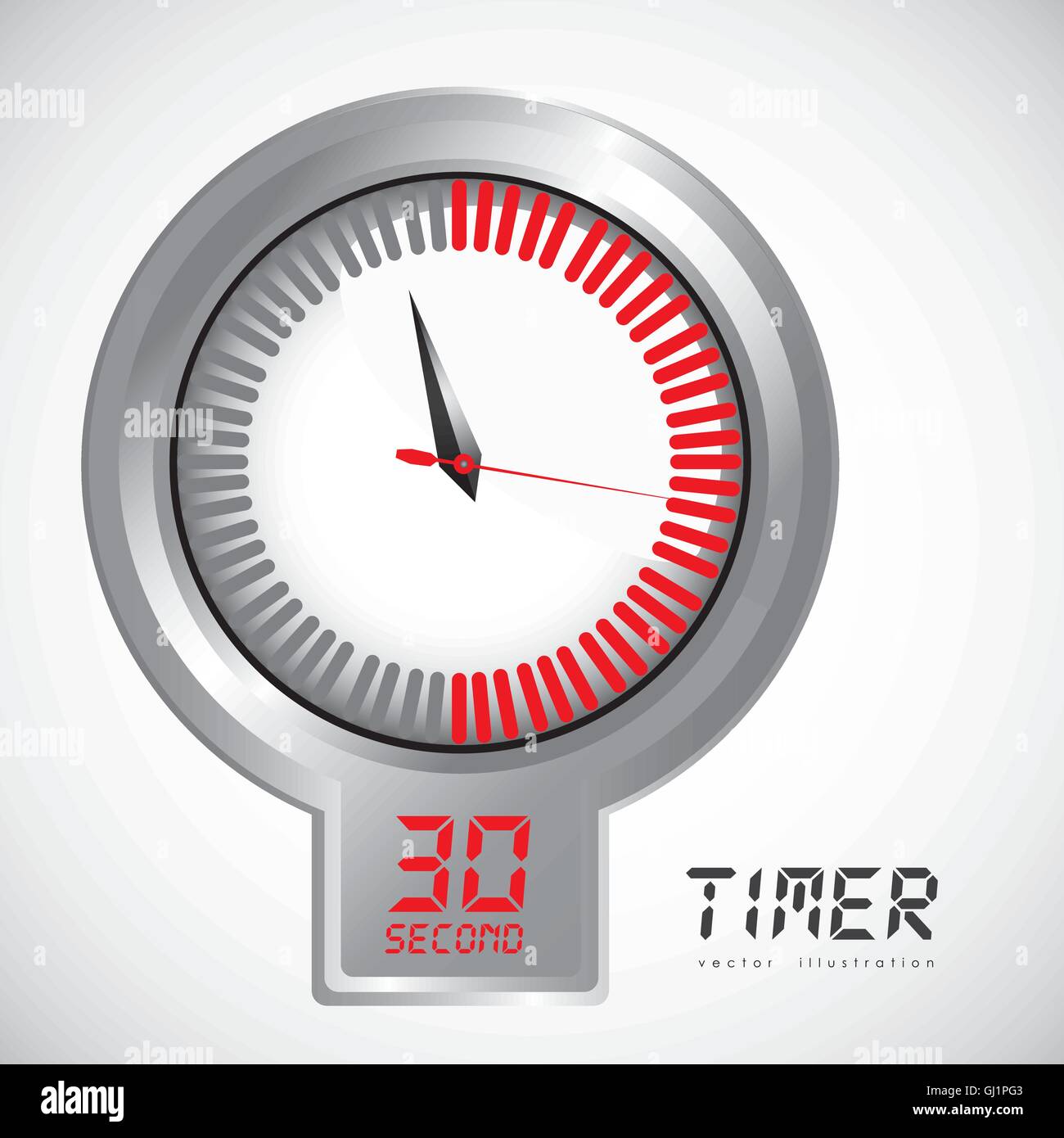 illustration of timer isolated on white background vector illust Stock ...