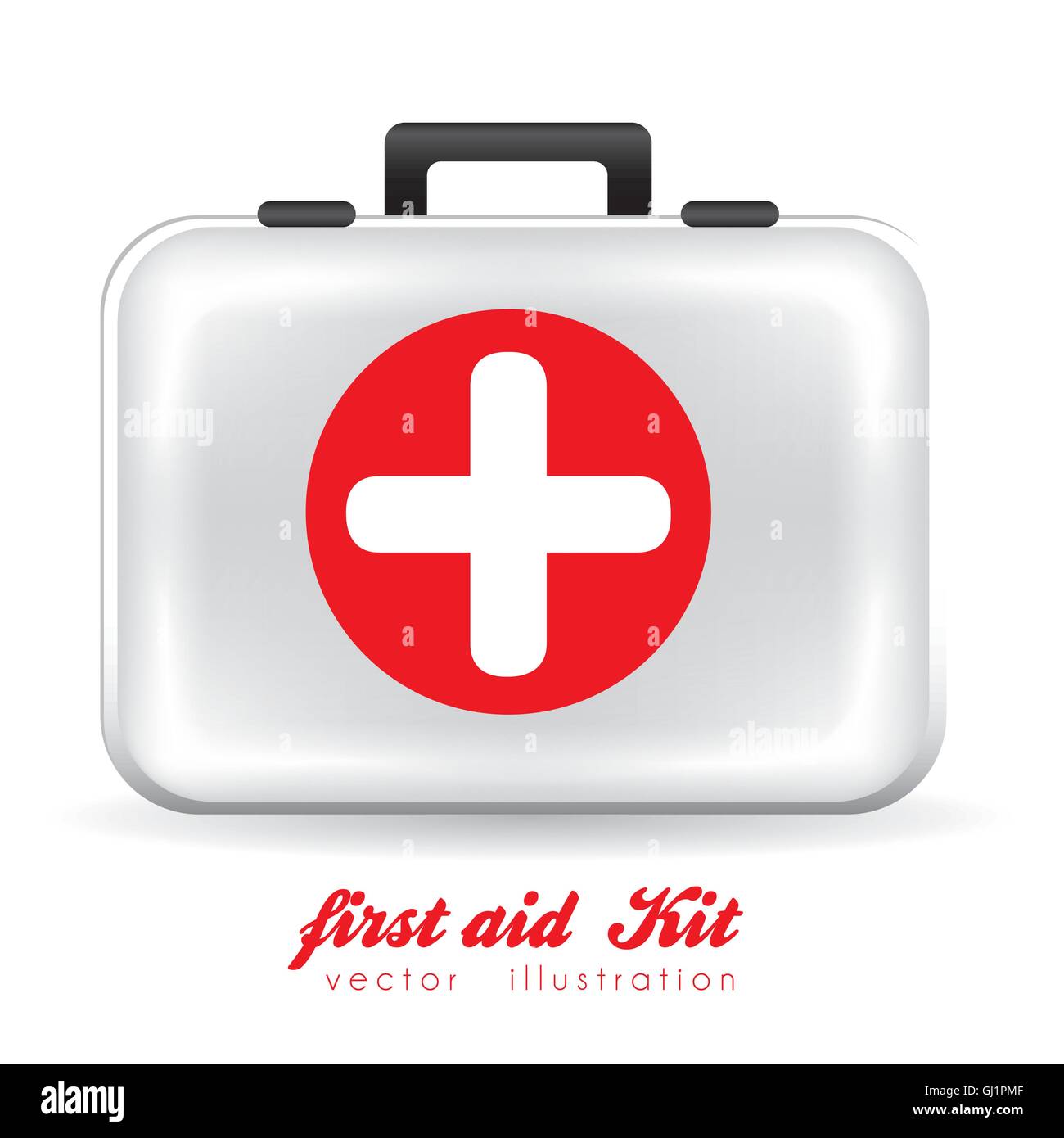 illustration of first aid kit white vector illustration Stock Vector ...