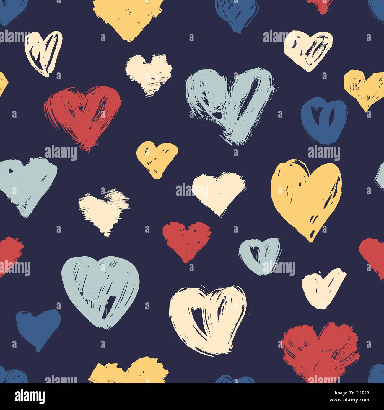 Blue yellow hearts color Stock Vector Images - Alamy