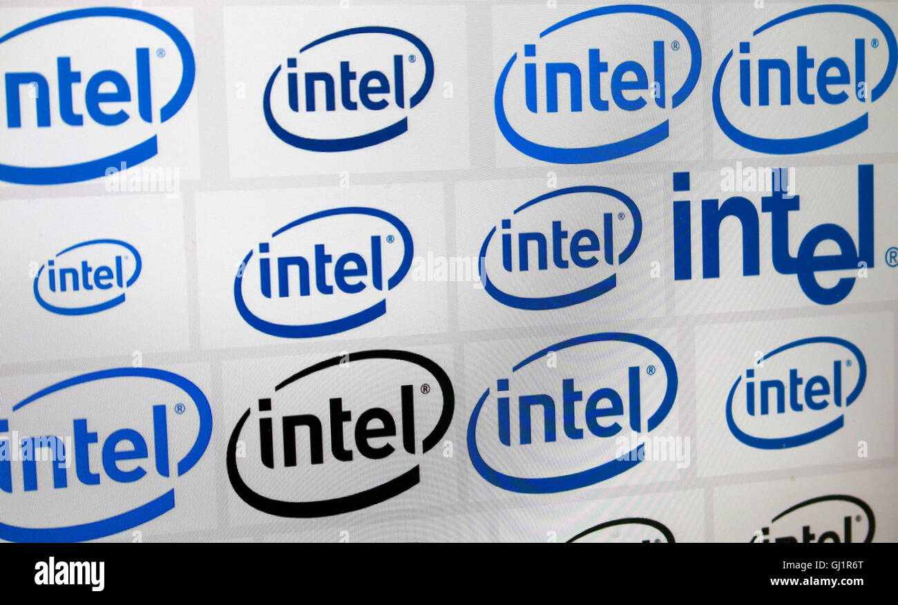 Intel logo hi-res stock photography and images - Alamy