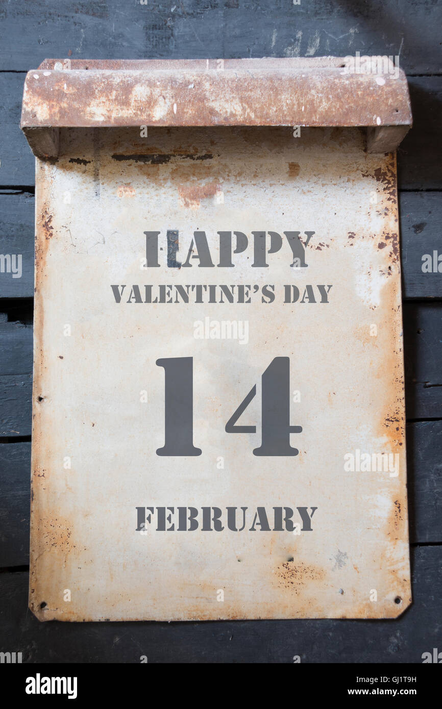 Happy Valentines Day Vintage Card Stock Photo - Alamy Happy Valentines Day Vintage Card Stock Photo - Alamy