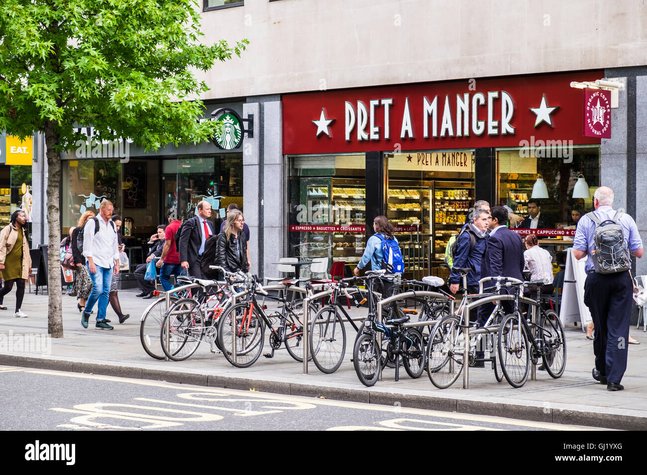 Street scene, Cheapside, City of London, England, U.K Stock Photo - Alamy