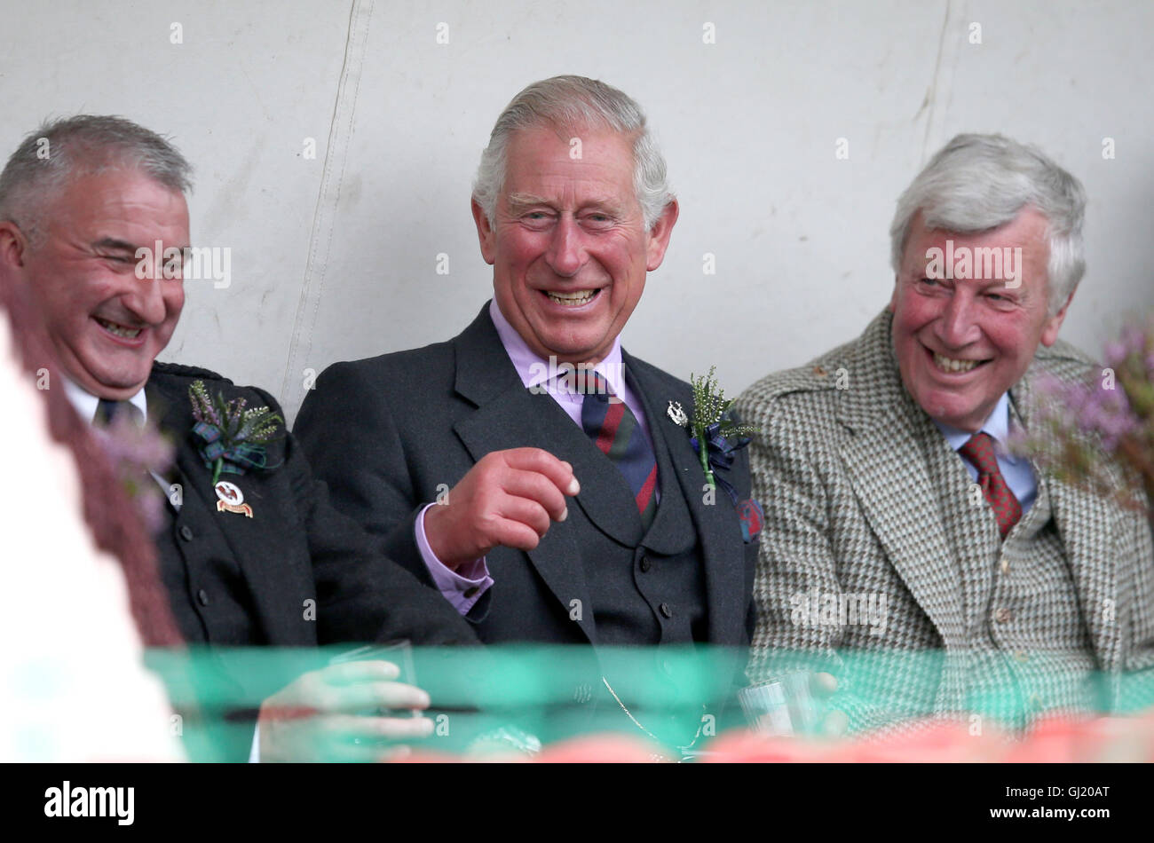 The Prince of Wales, also known as the Duke of Rothesay, with chairman ...