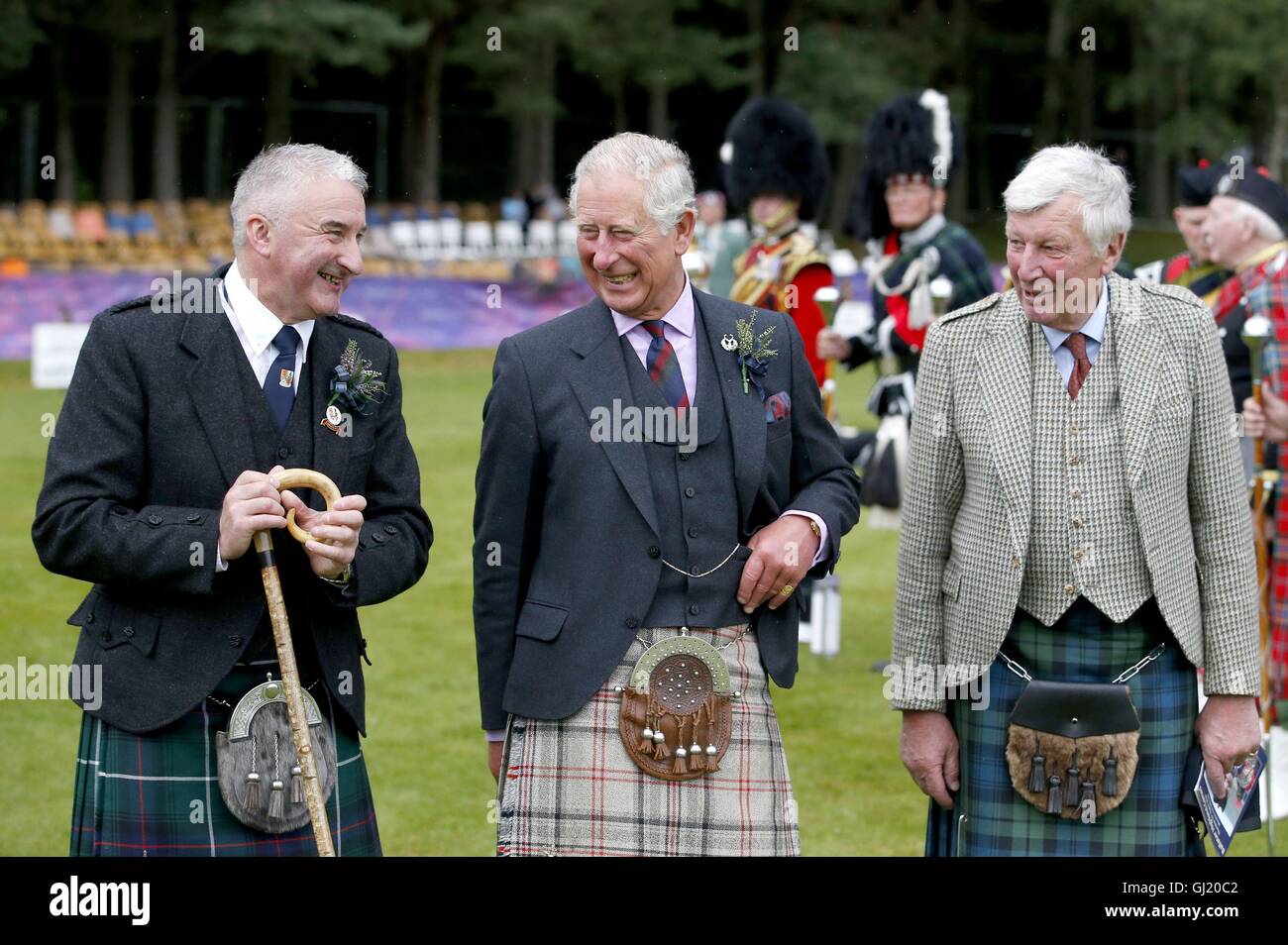 The Prince of Wales, also known as the Duke of Rothesay, with chairman ...