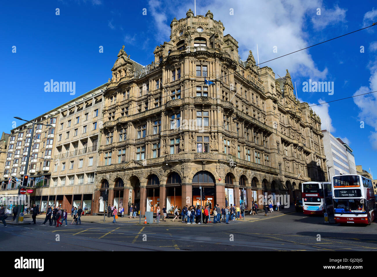 Jenners Department Store on Princes Street, Edinburgh, Scotland Stock ...